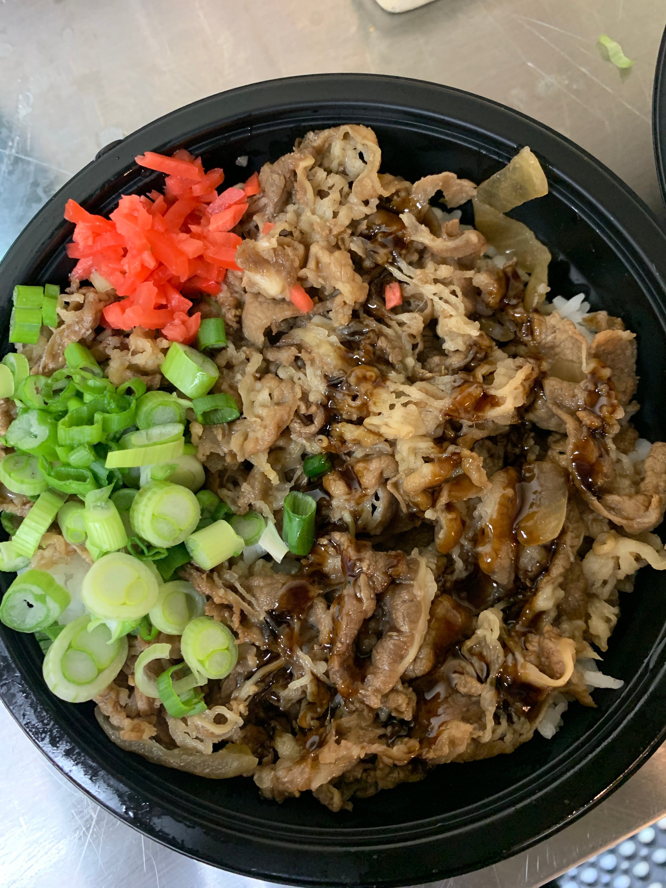 Beef Rice Bowl | GOJIRA Ramen & Sushi Mammoth Lakes