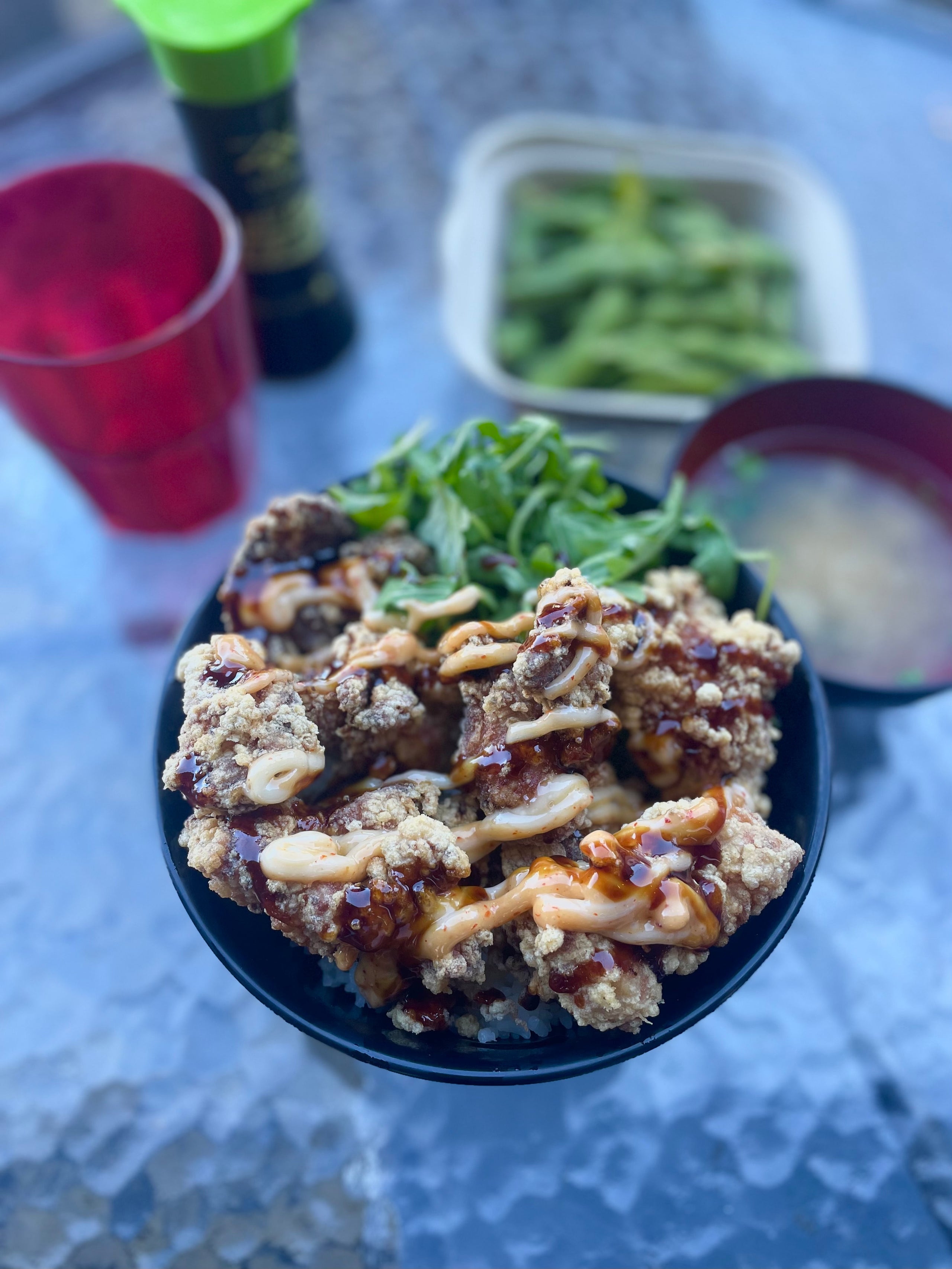 Chicken Karaage Rice Bowl | GOJIRA Ramen & Sushi Bishop